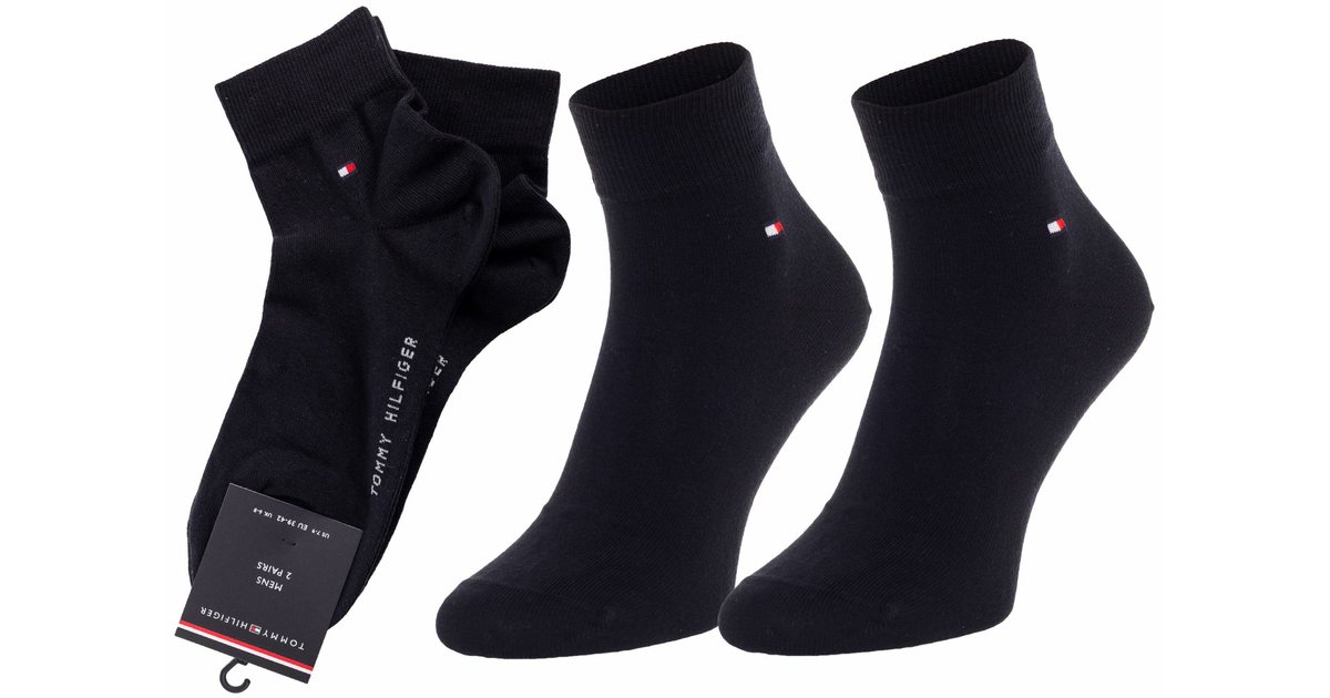 TOMMY HILFIGER SOCKEN 2 PAAR BLACK 342025001 200 - Messimo